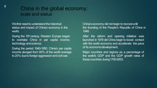 Impact of china on global economic development | PPTX