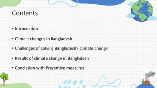 Impact of Climate Change in Bangladesh | PDF