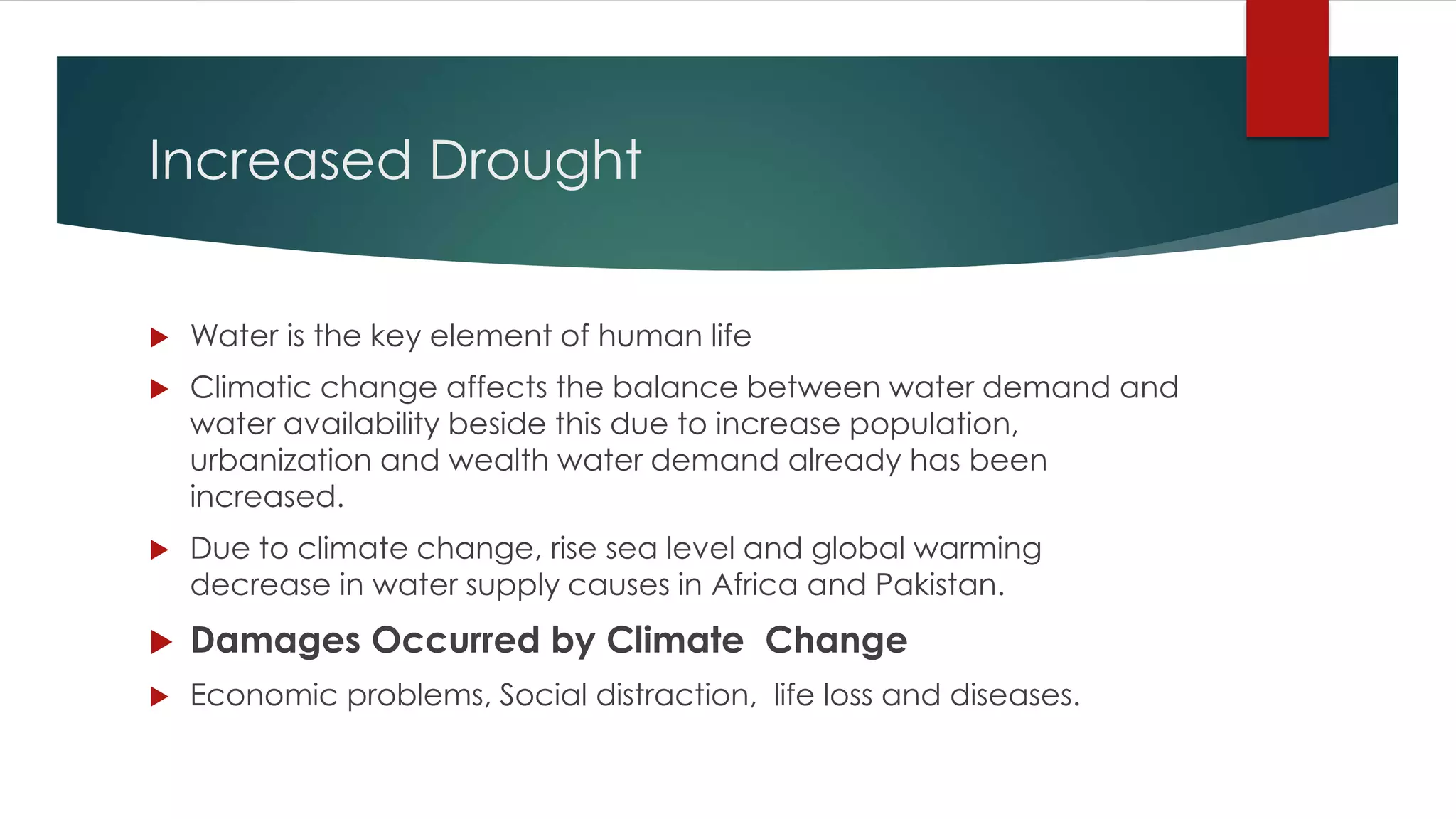 climate change and water resources | PPTX