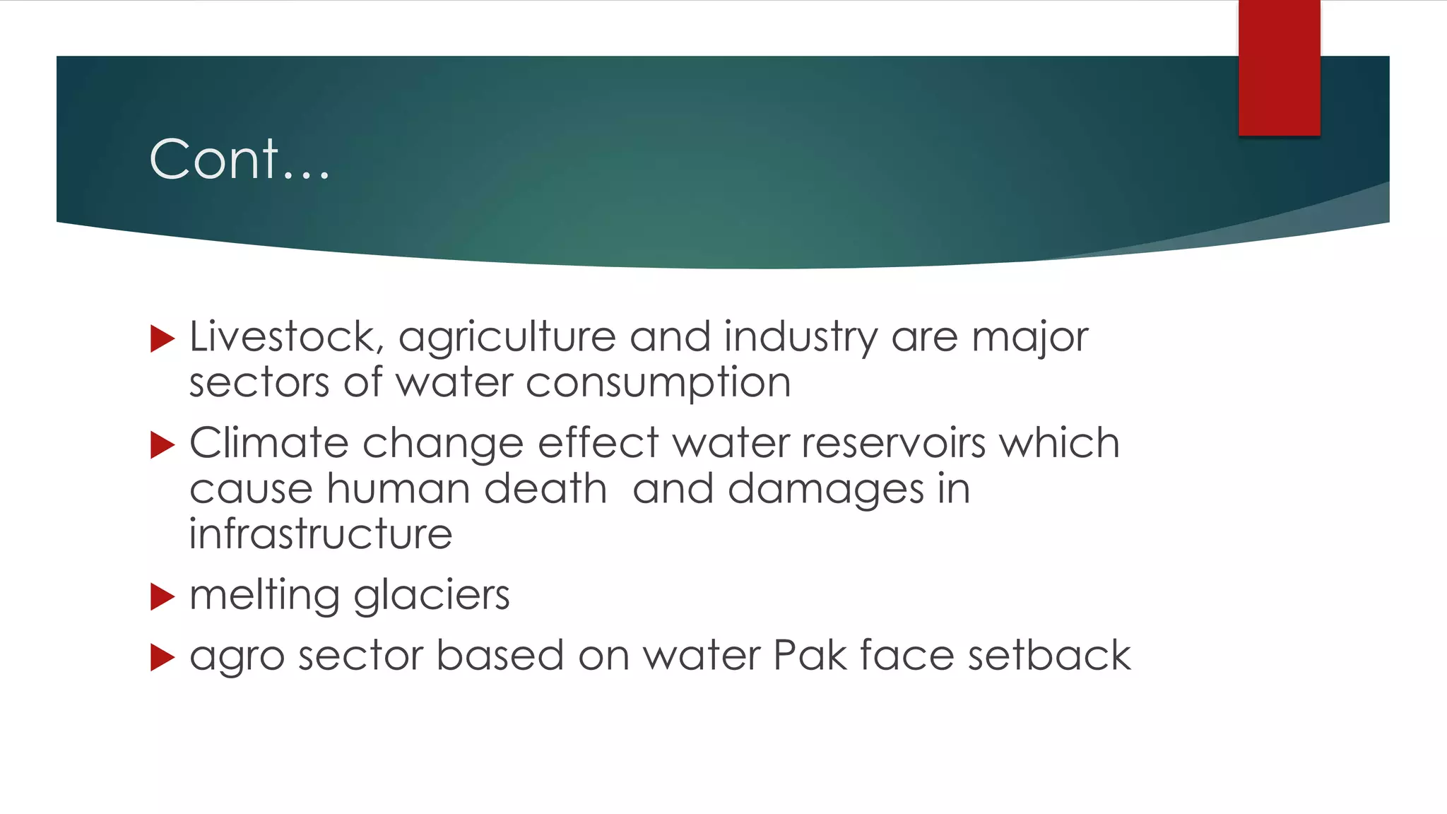 climate change and water resources | PPTX
