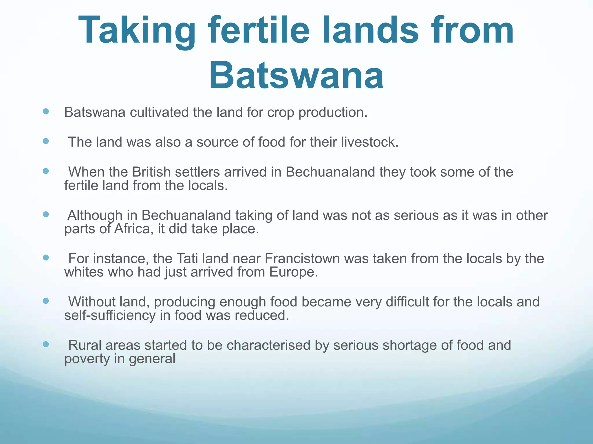 Impact of Colonialism in Botswana | PPTX