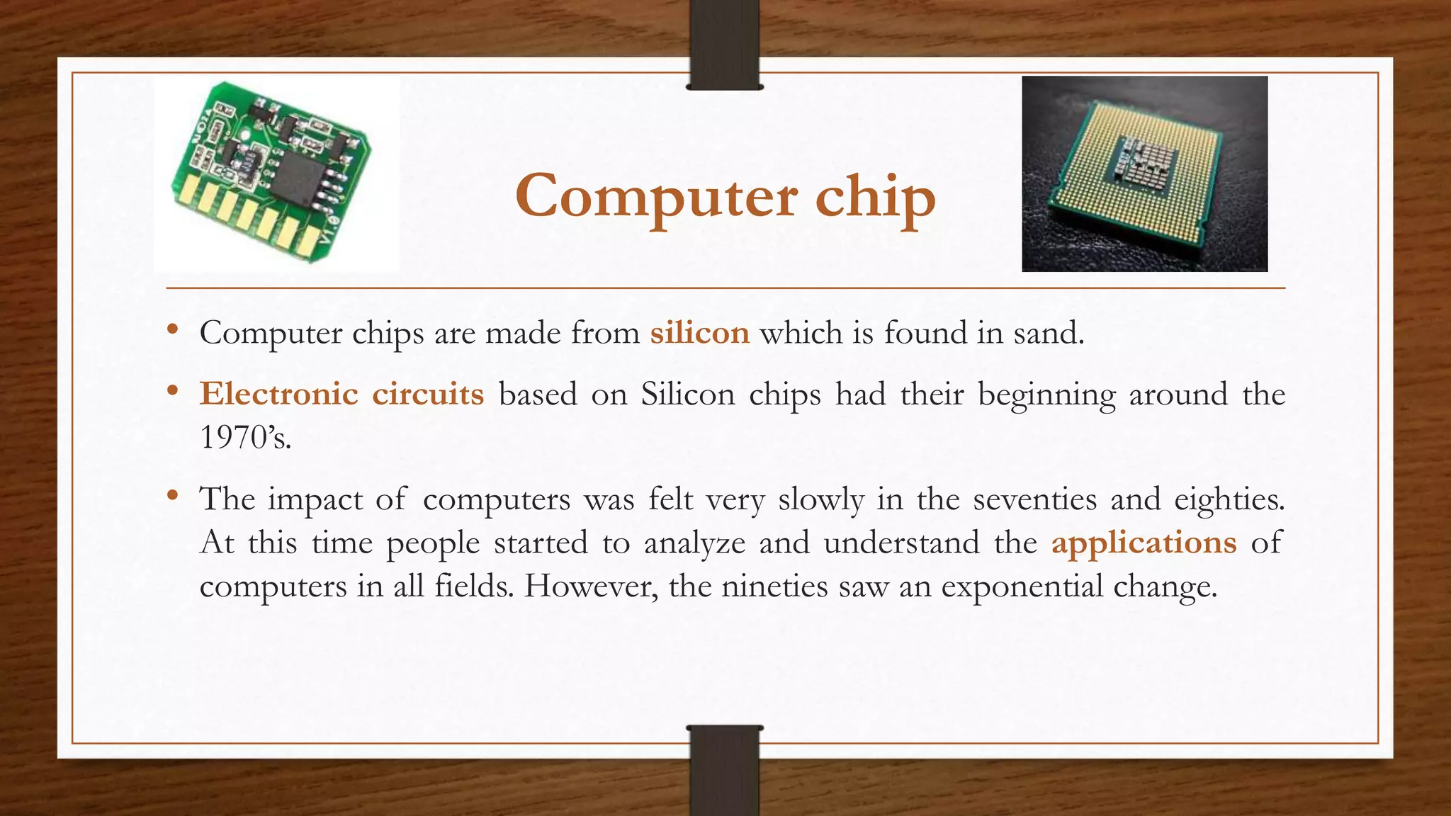 Impact of computers on society | PPTX
