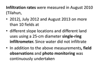 Impact of conservation practices on runoff and soil properties | PPT