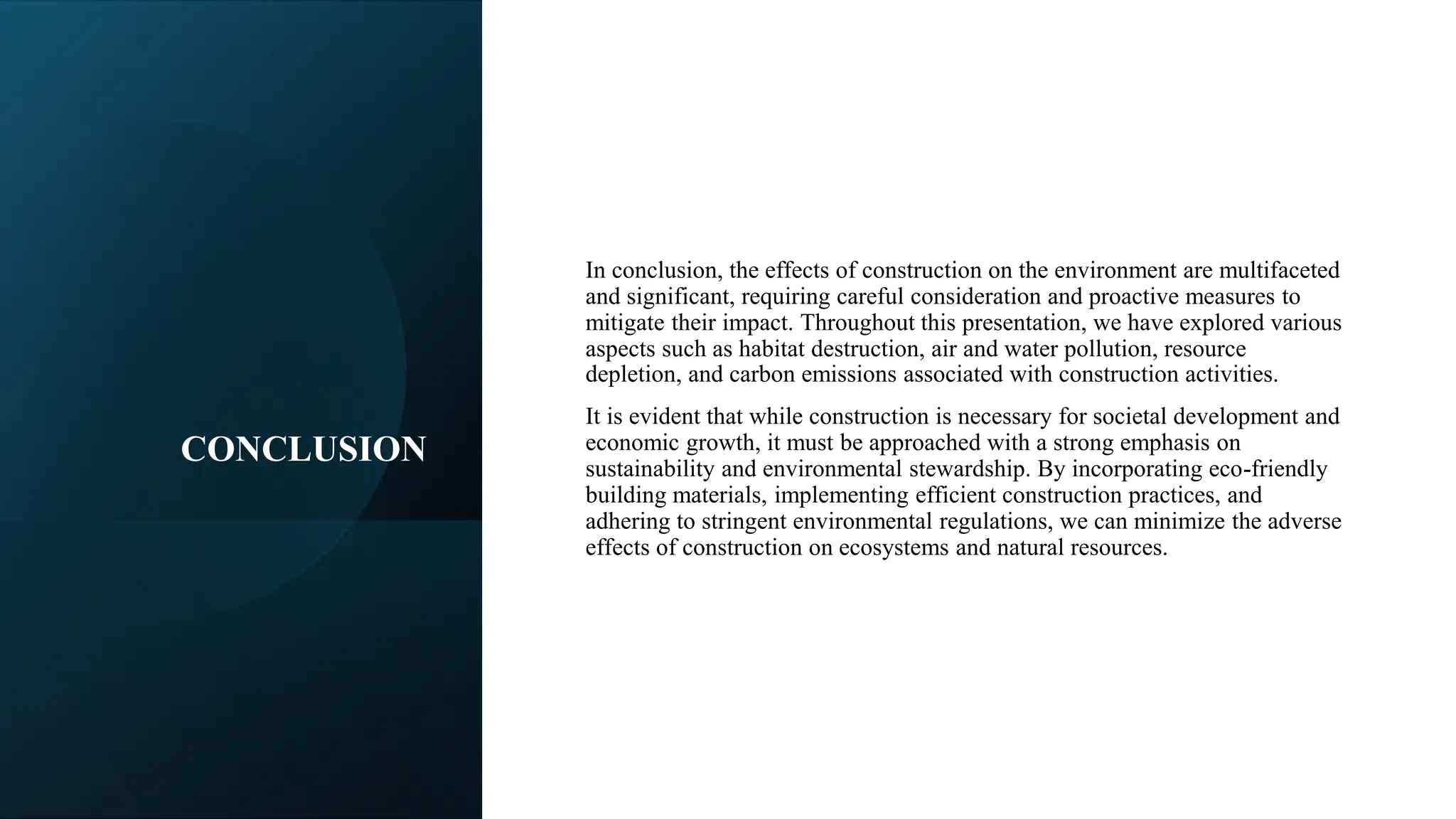 IMPACT OF CONSTRUCTION ON ENVIRONMENT PPT, Group 7.pptx