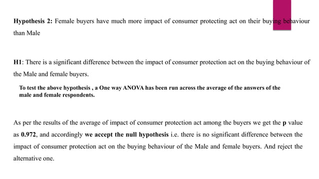 Impact of consumer protection act, 1986 on the buying behavior of ...