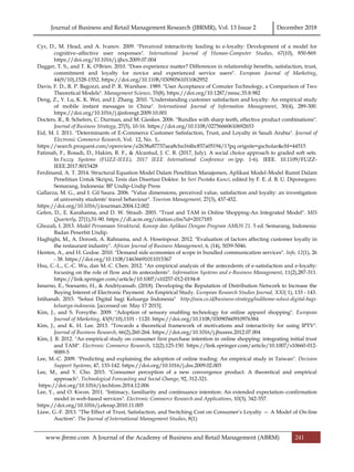 Impact of customer trust toward loyalty the mediating role of perceived ...