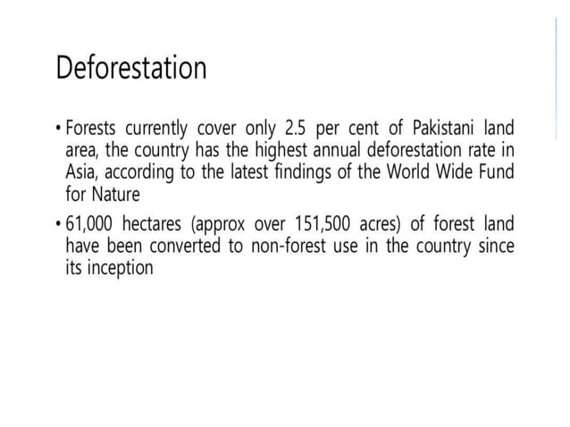 Impact of deforestation on climate and environment By Mr Allah Dad Khan | PPTX | Environment ...