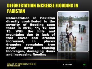 Impact of deforestration on climate and enviornment by asim and fatima ...