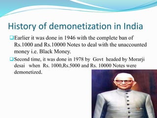 Impact of demonetization | PPTX