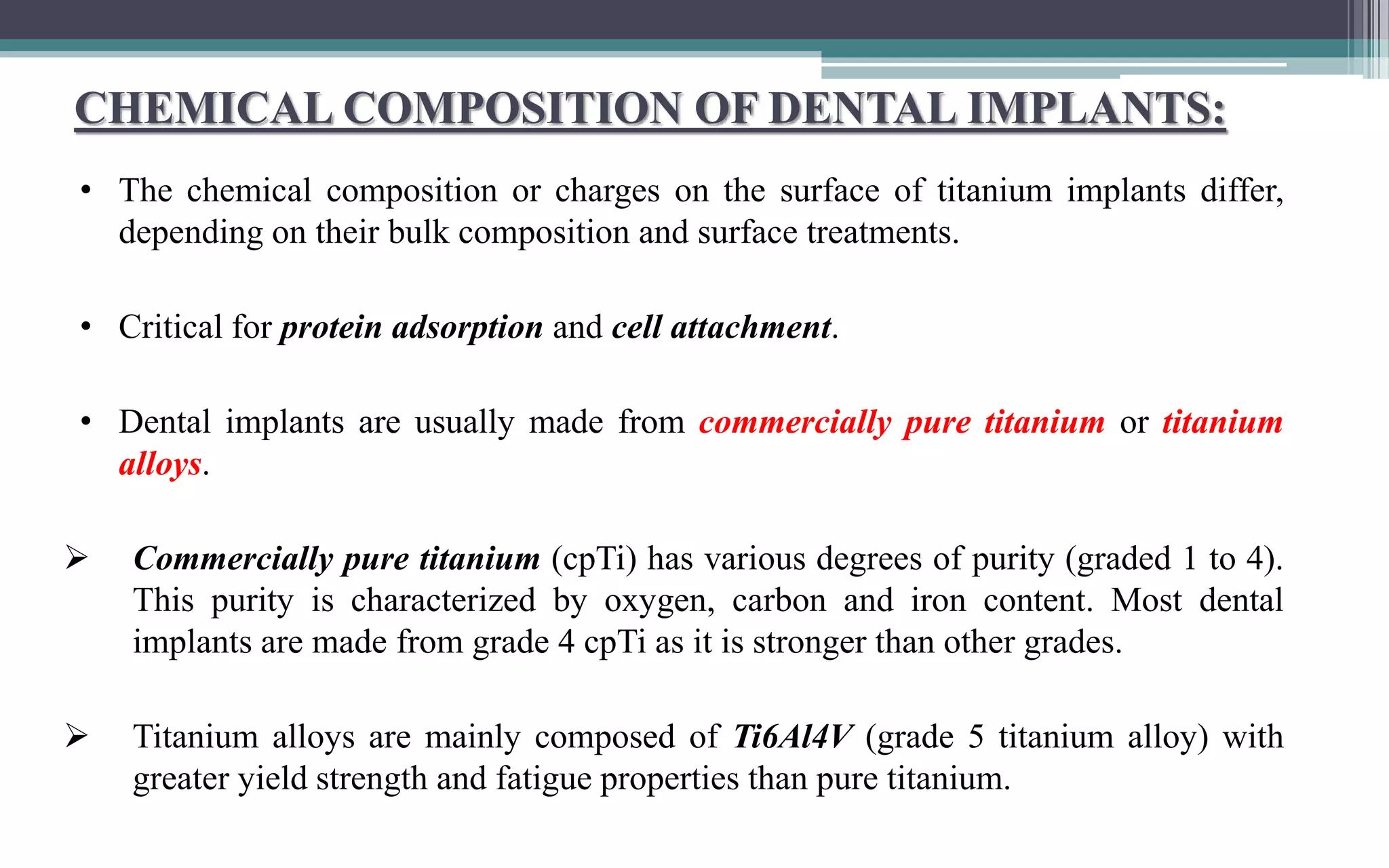 Impact of dental implant surface modifications on Osseo-integration | PPTX