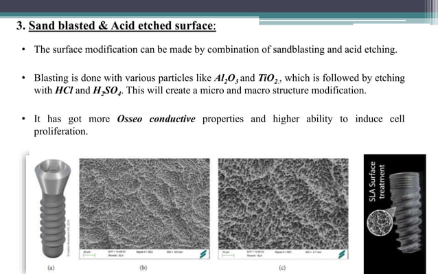 Impact of dental implant surface modifications on Osseo-integration ...
