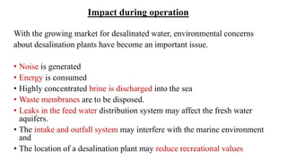 Impact of desalination plant | PPTX