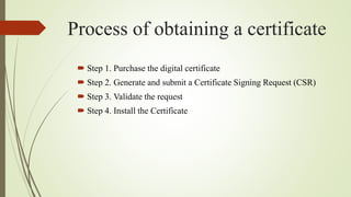 Impact of digital certificate in network security | PPTX