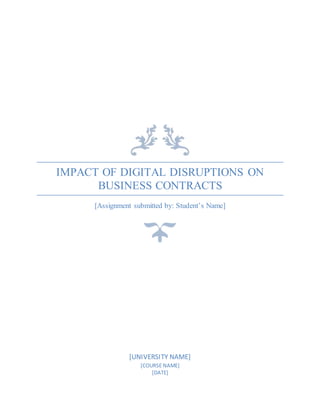 Impact of digital disruptions on business contracts | PDF