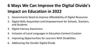 Impact of Digital Divide on Education.ppt