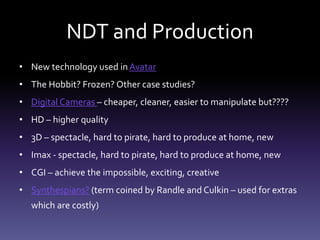 Impact of New Digital technology in the Film Industry | PPTX