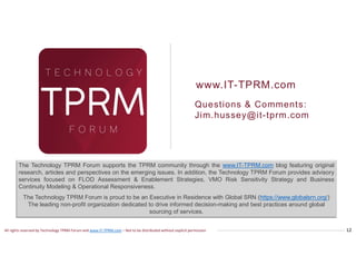 Impact of Digital Transformation on TPRM Operations | PPT