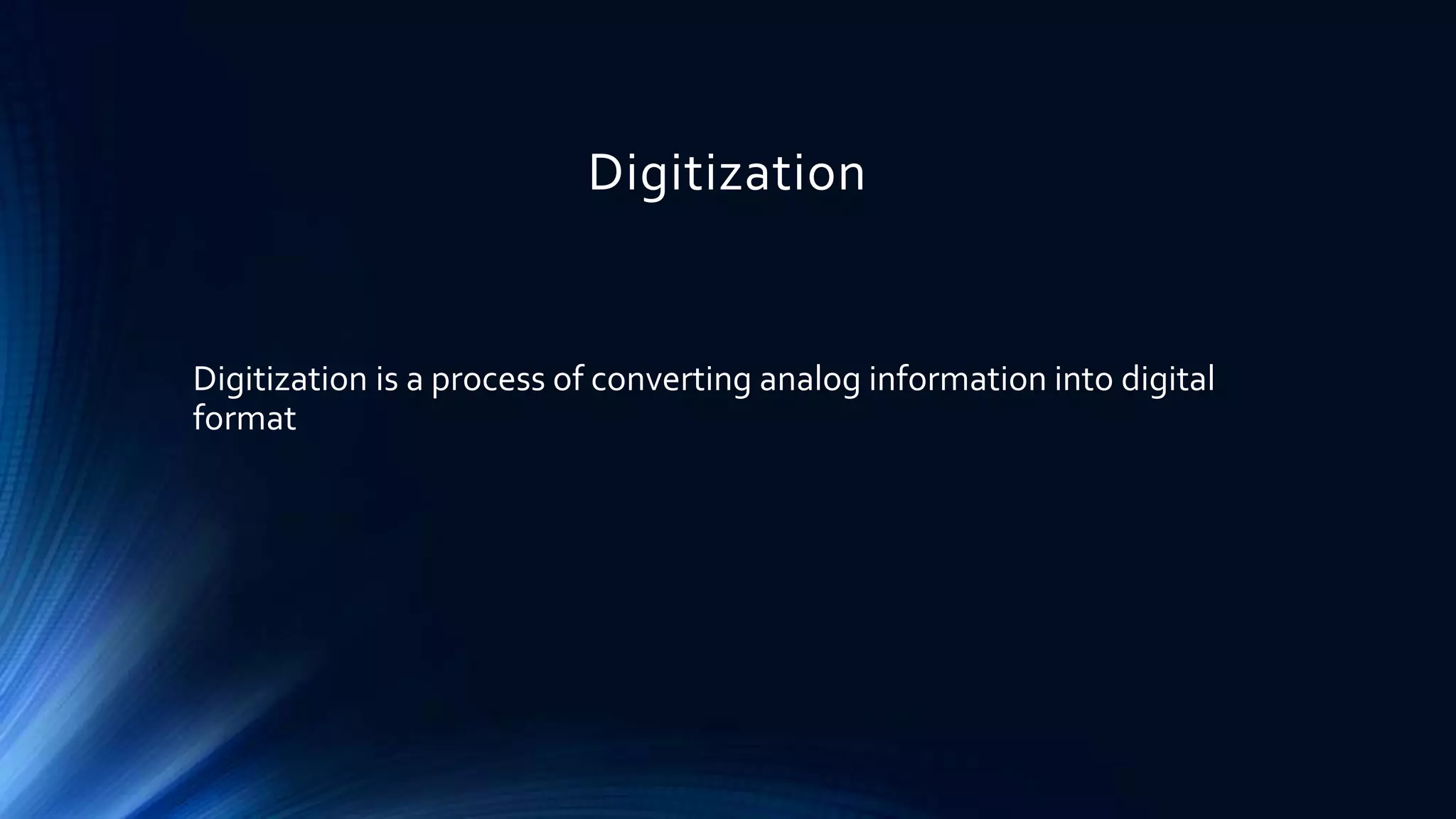 Impact of digitization and convergence | PPTX