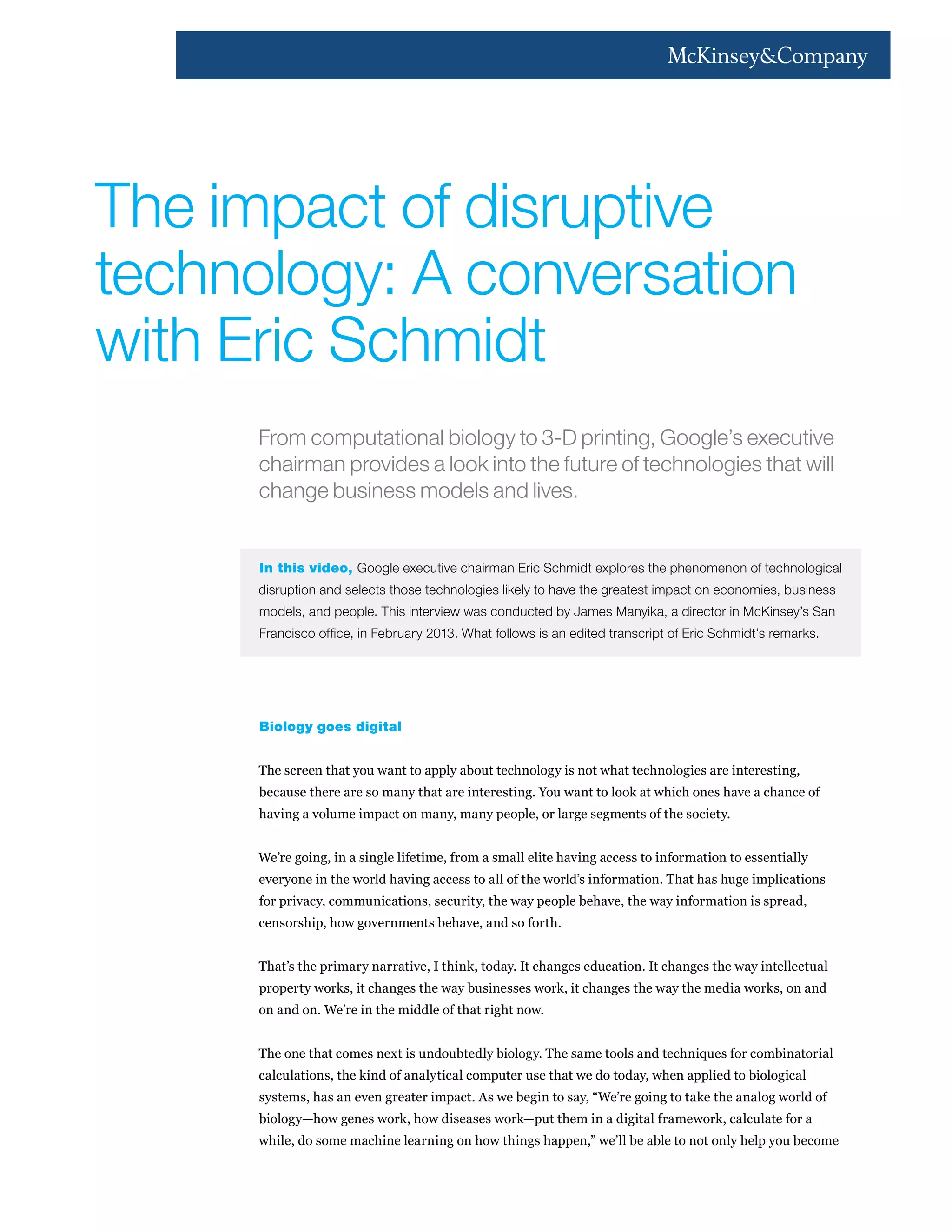 Impact of disruptive technology | PDF | Search | Internet