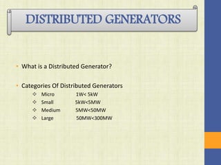 Impact of distributed generations on power system protection | PPTX