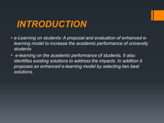 Impact of e learning | PPTX