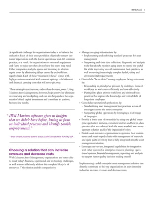 Understanding the impact of Enterprise Asset Management | PDF