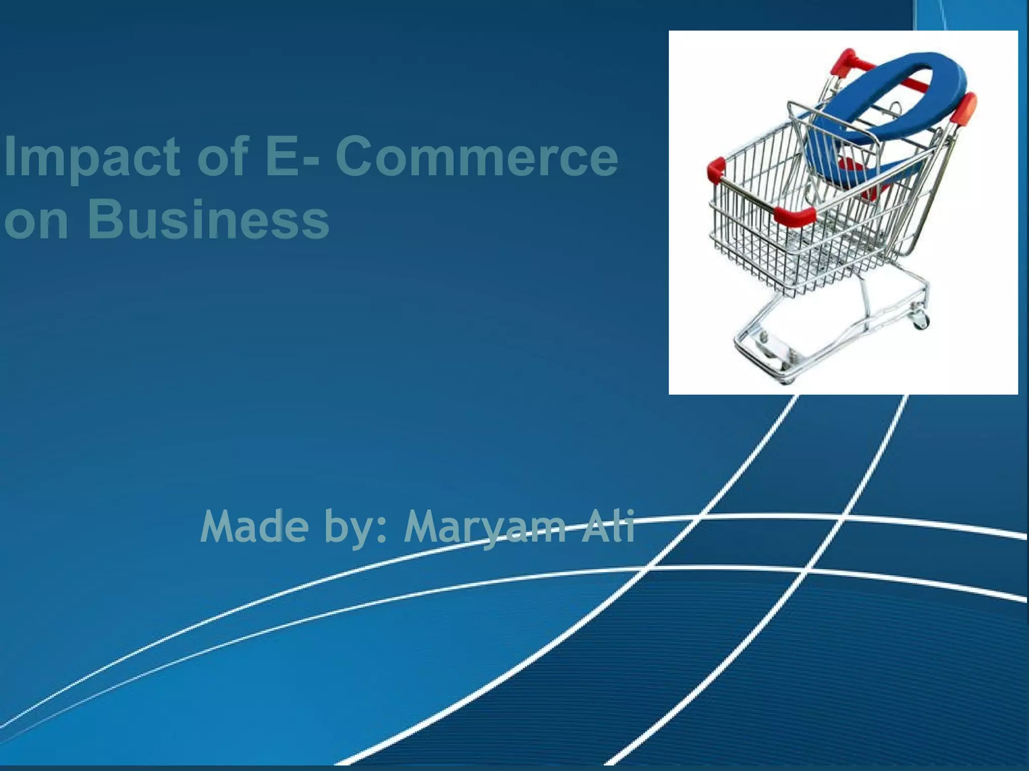 Impact Of E Commerce On Business | PPT
