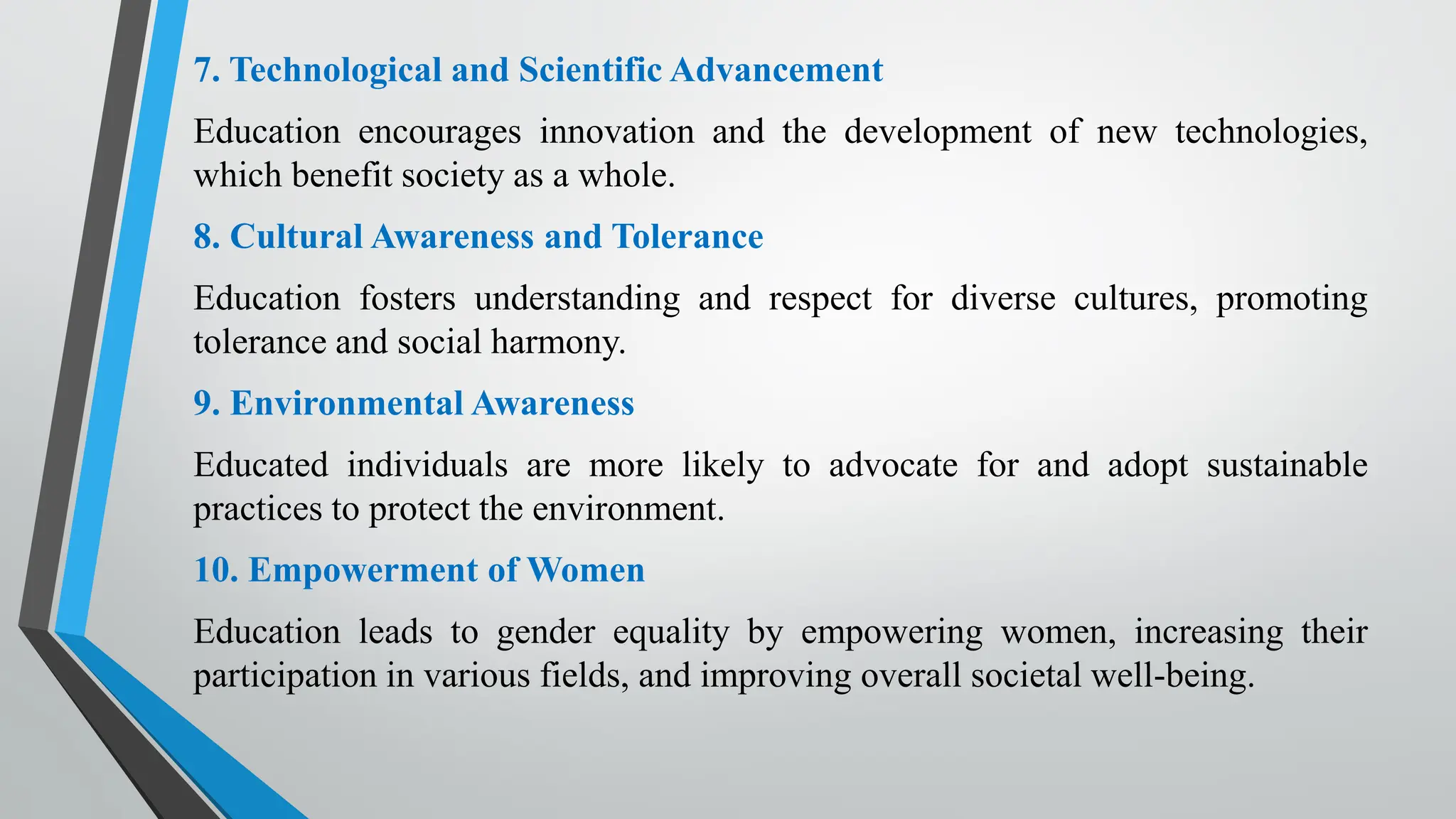 Impact of education on society. BED LECTURE .pdf