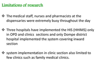 Impact of electronic health records in sri lanka: case study of four ...