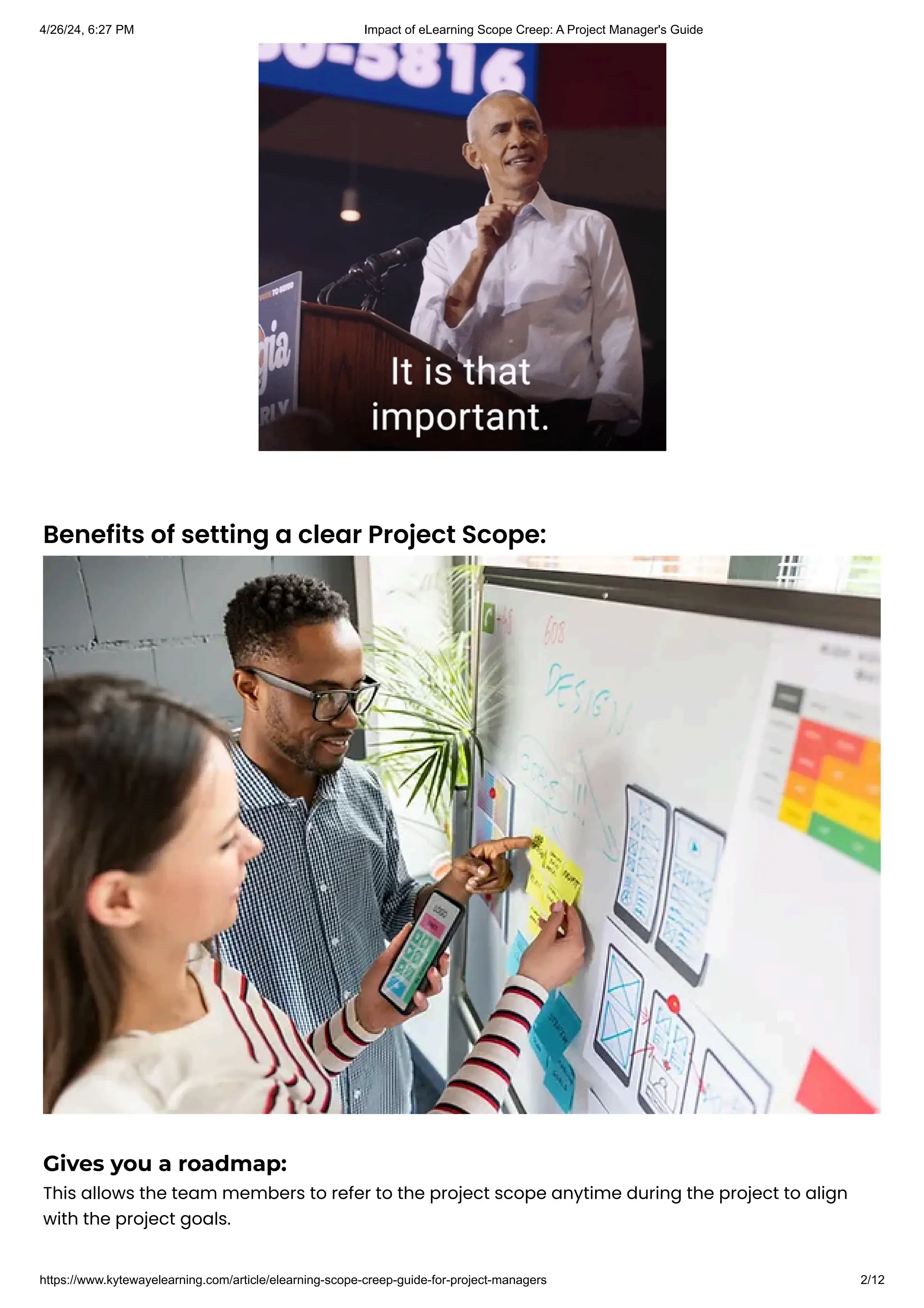 Impact of eLearning Scope Creep_ A Project Manager's Guide | PDF