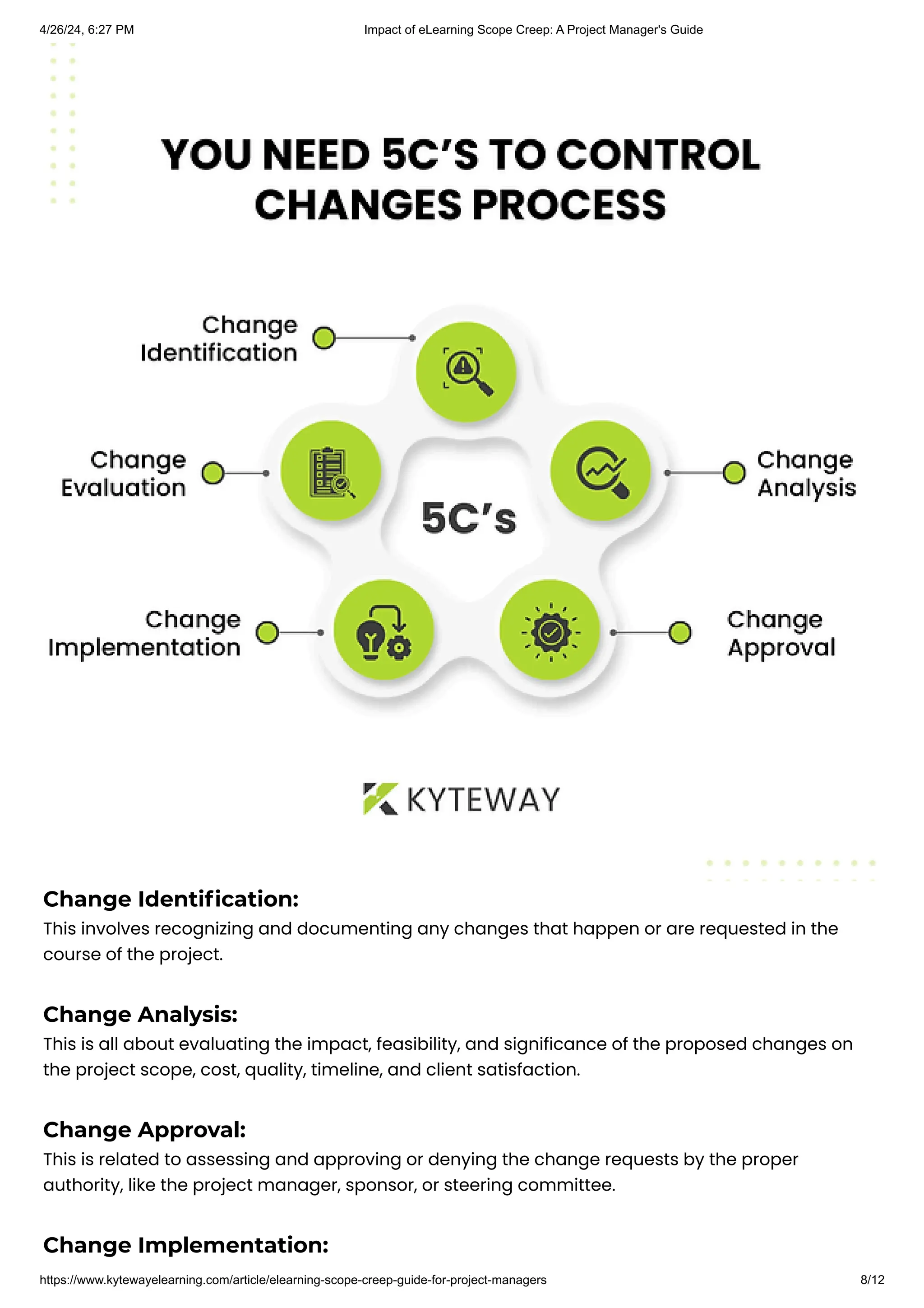 Impact of eLearning Scope Creep_ A Project Manager's Guide | PDF