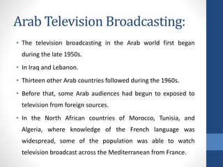 Impact of Electronic Media on the Arab World | PPTX
