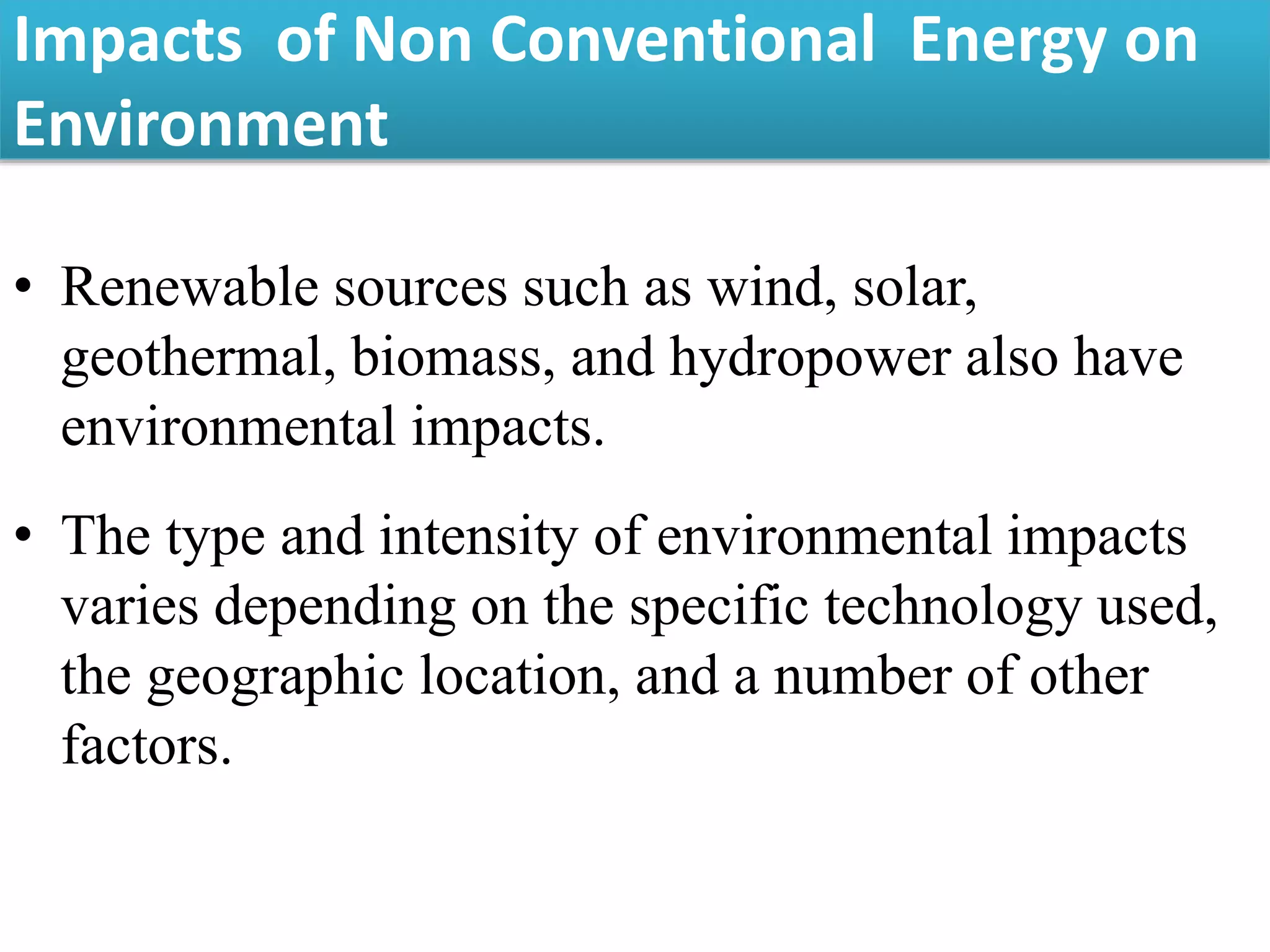 Impact of energy sources | PPTX
