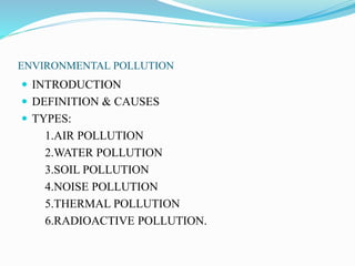 Impact of environmental pollution | PPTX