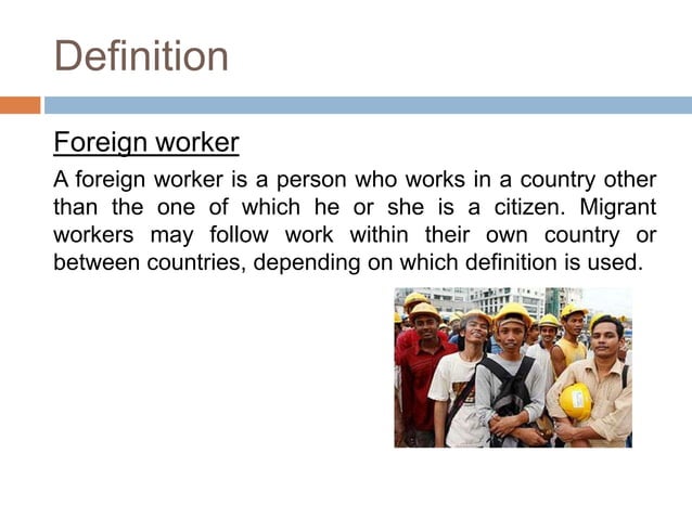 Impact of foreign worker in malaysia | PPT