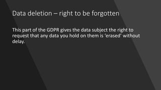 Impact of GDPR on Data Collection and Processing | PPTX