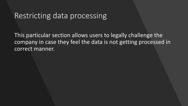 Impact of GDPR on Data Collection and Processing | PPTX