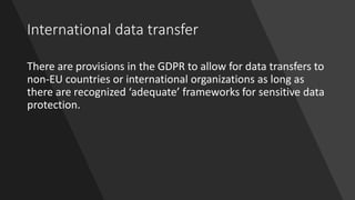 Impact of GDPR on Data Collection and Processing | PPTX