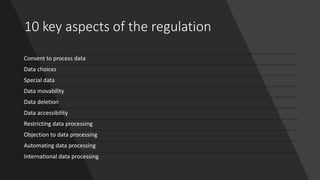 Impact of GDPR on Data Collection and Processing | PPTX