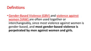 Impact of gender based violence on women mental health | PPT