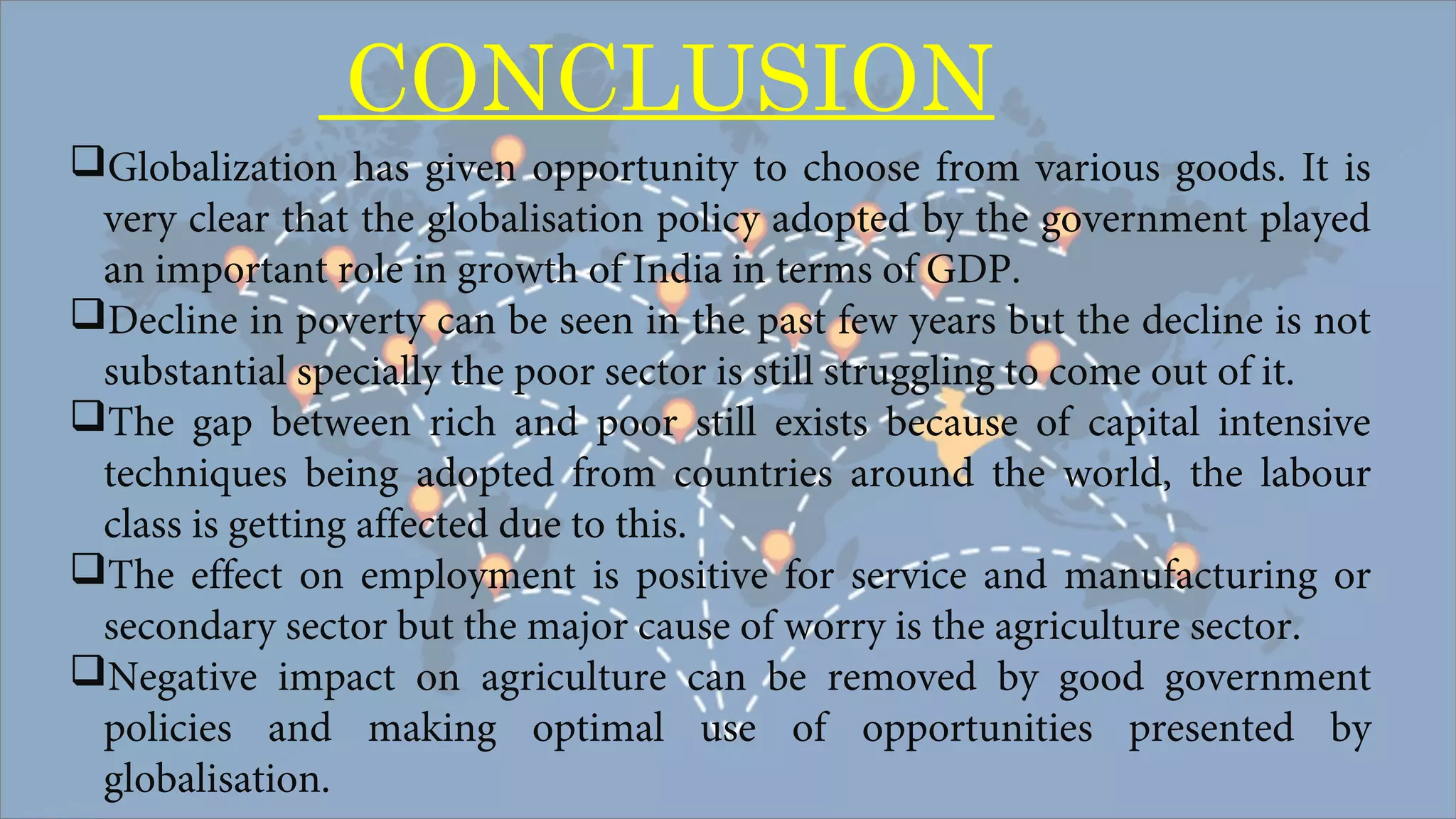 Impact of globalisation on poverty,inequality and employment | PPT