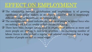 Impact of globalisation on poverty,inequality and employment | PPT