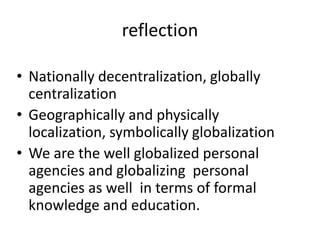 Impact of globalization on educational reform and practice | PPTX