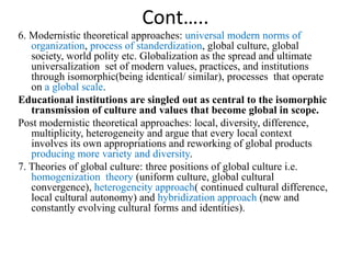 Impact of globalization on educational reform and practice | PPTX