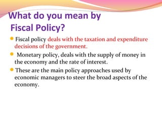 Impact of globalization on fiscal policy | PPT