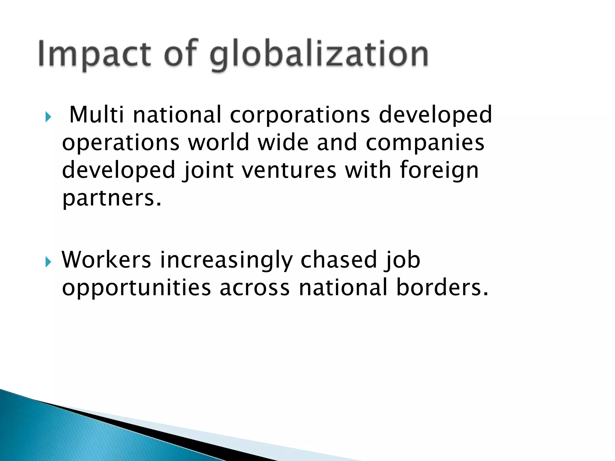 Impact of globalization on organizational behavior | PPTX