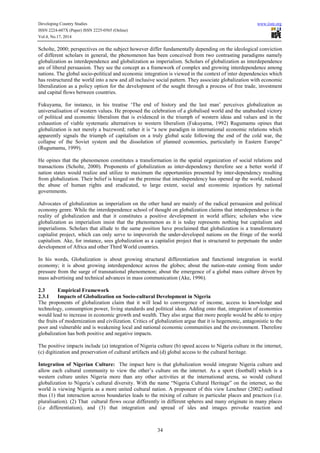 Impact of globalization on socio cultural development in nigeria | PDF