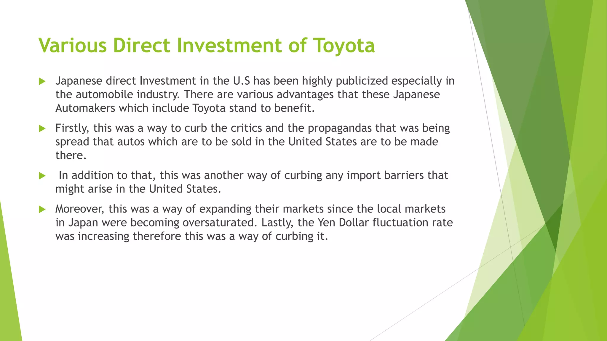 Impact of globalization on toyota motors | PPTX