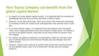 Impact of globalization on toyota motors | PPT