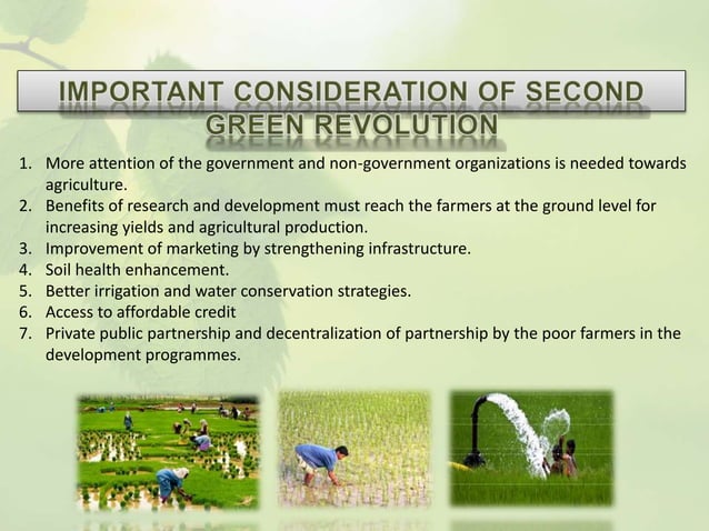 Impact of Green Revolution on Indian Agriculture | PPTX